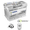 A7 Varta Silver Dynamic AGM Start-Stop Battery 12V 70Ah 570 901 076 (096AGM) - GoBatteries